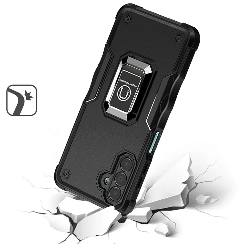 Designed for Samsung Galaxy A35 5G Hybrid Stand Magnetic Ring Holder ...