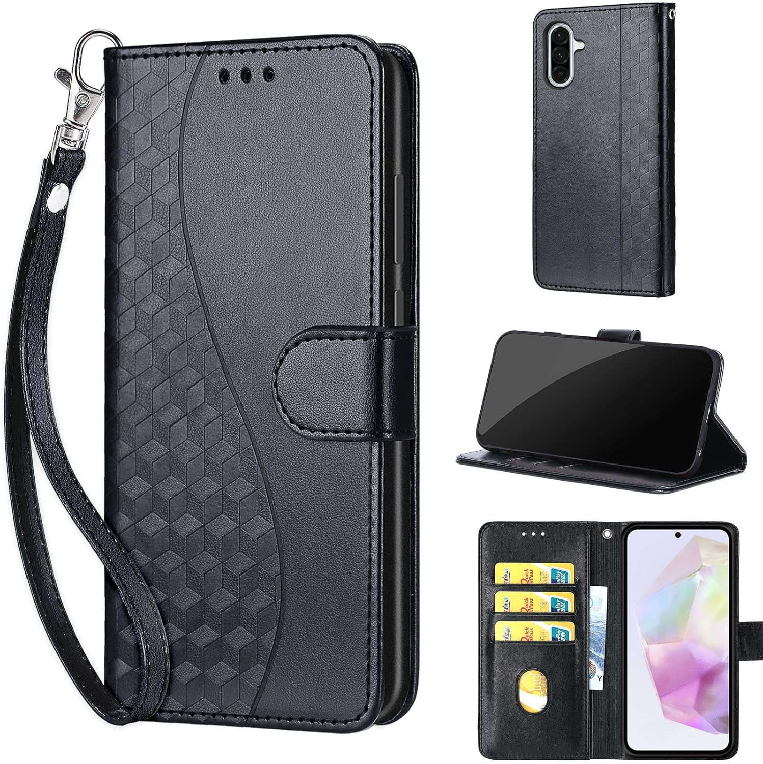 Designed for Samsung Galaxy A36 5G Case Wallet,Women Flip Folio Cover ...