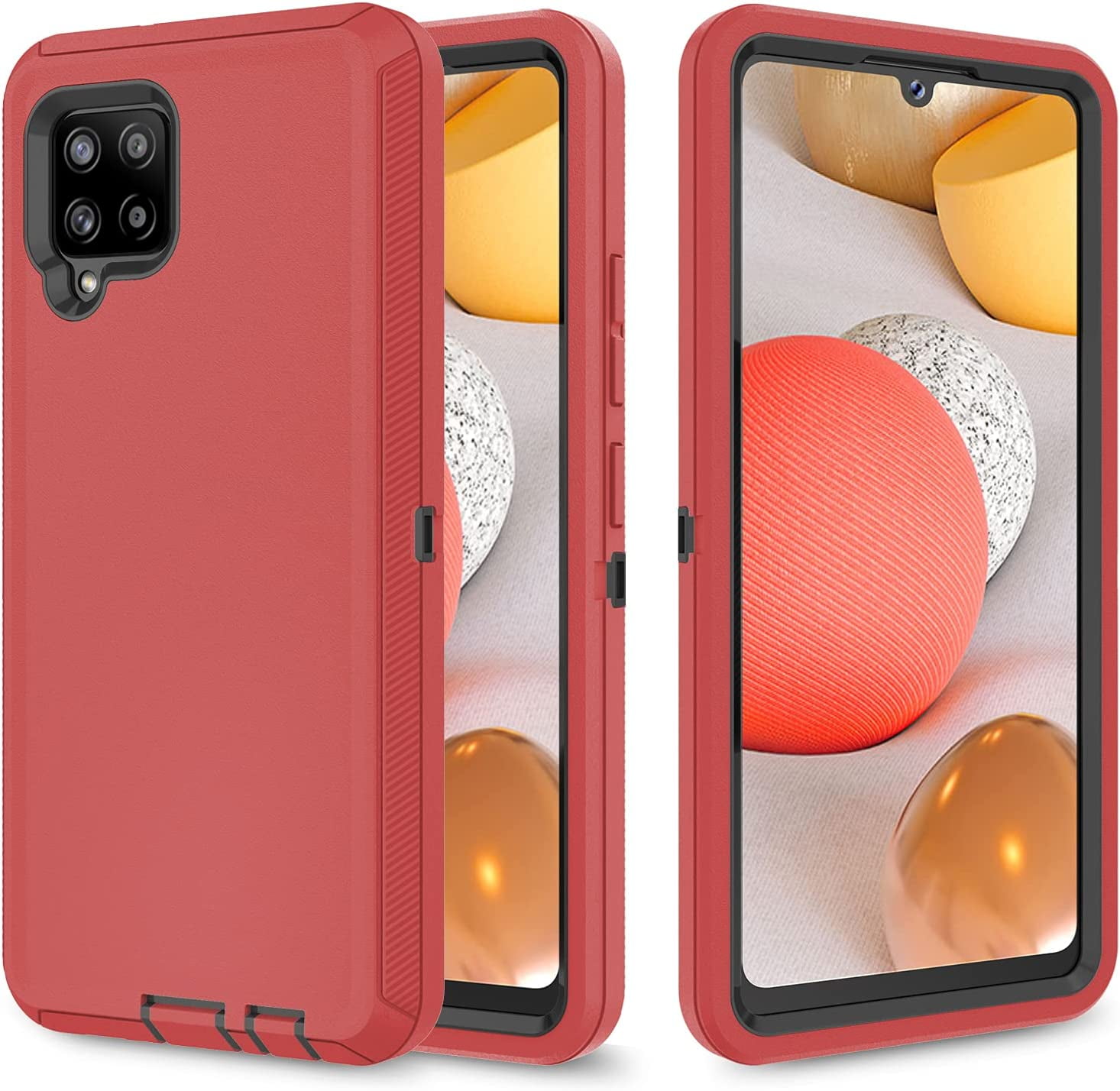 Designed for Samsung Galaxy A42 Heavy Duty Case, Triple Layer Protection Shockproof Dropproof ...