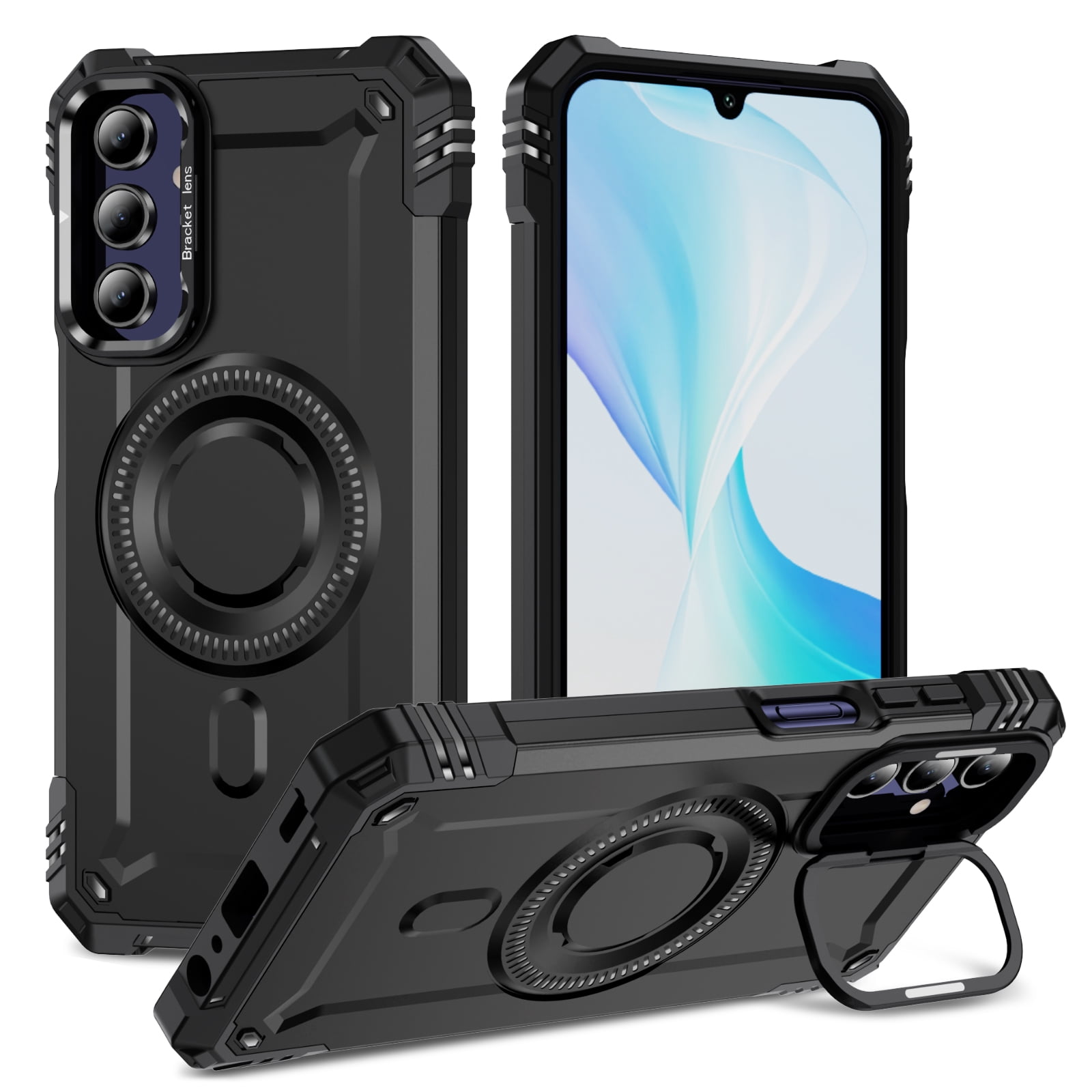 Designed for Samsung Galaxy A54 5G Armor Case with Camera Cover Stand ...