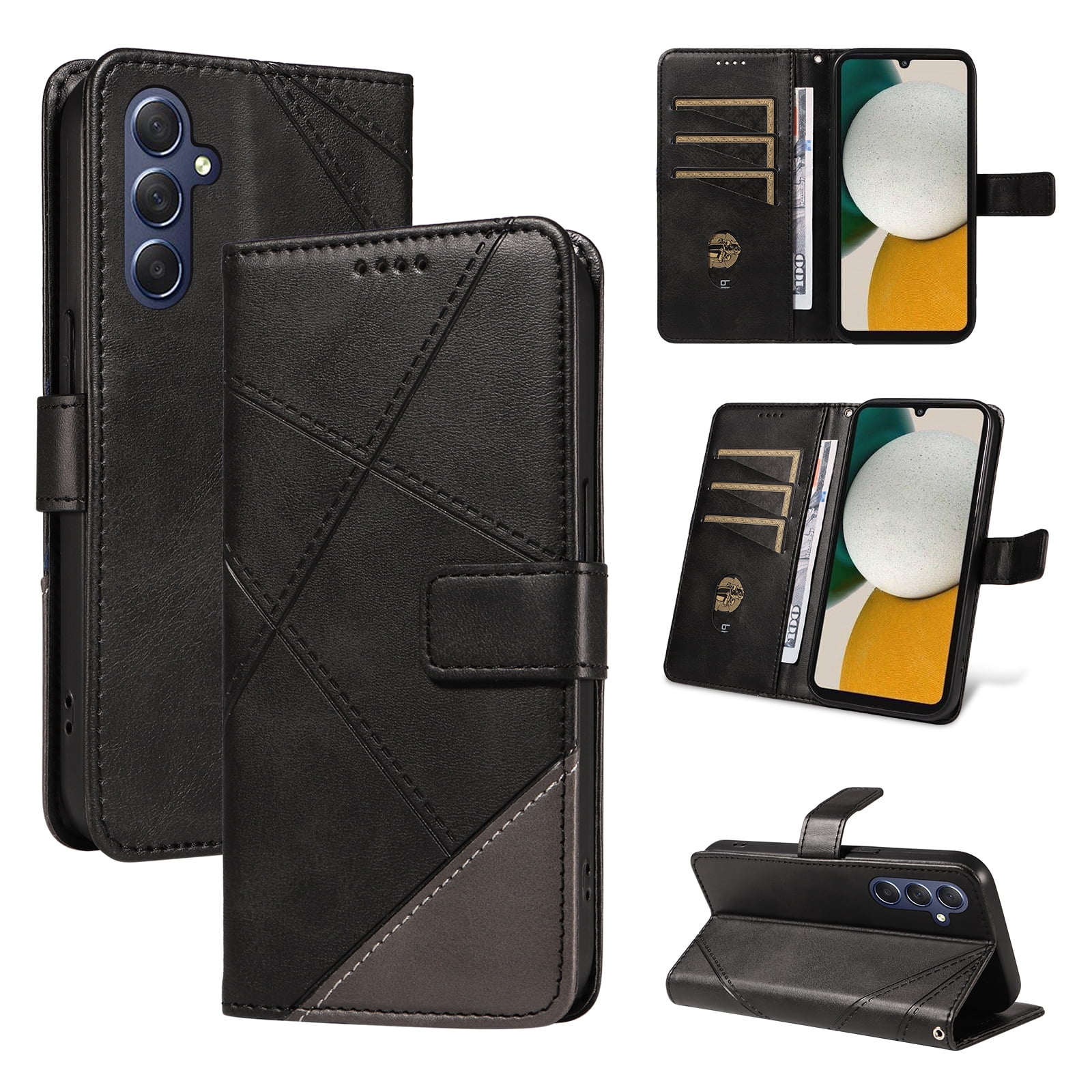 Designed for Samsung Galaxy A55 Case Wallet, Men Women Flip Folio Cover ...