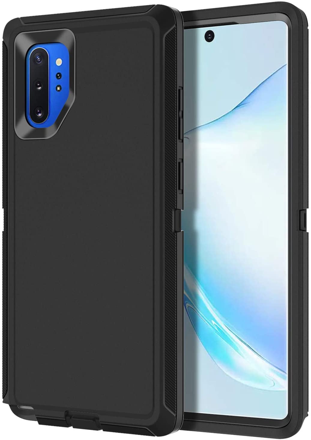 Designed for Samsung Galaxy Note 10 Plus Heavy Duty Case, Triple Layer Protection Shockproof ...