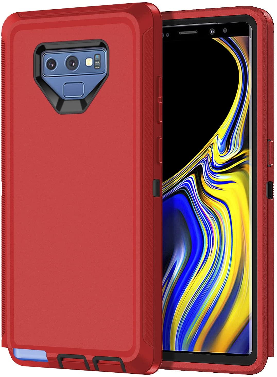 Designed for Samsung Galaxy Note 9 Heavy Duty Case, Triple Layer ...