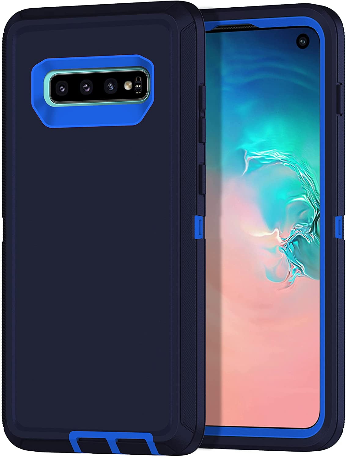 Designed for Samsung Galaxy S10 Plus Heavy Duty Case, Triple Layer ...