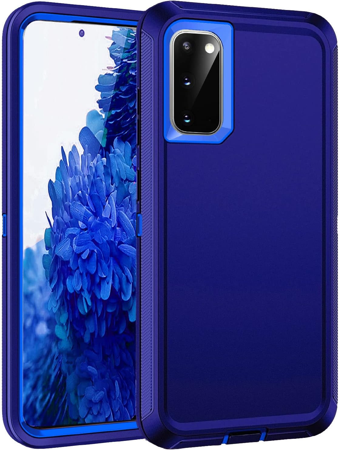 Designed for Samsung Galaxy S20 FE Heavy Duty Case, Triple Layer Protection Shockproof Dropproof ...