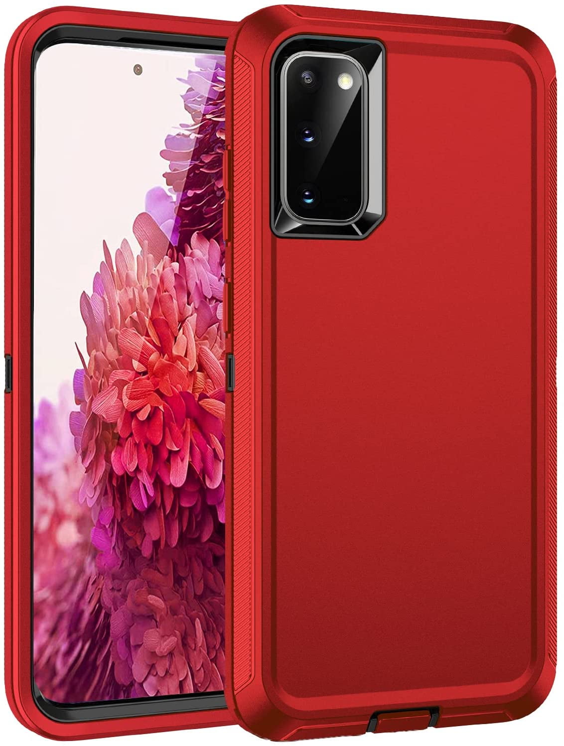 Designed for Samsung Galaxy S20 FE Heavy Duty Case, Triple Layer Protection Shockproof Dropproof ...