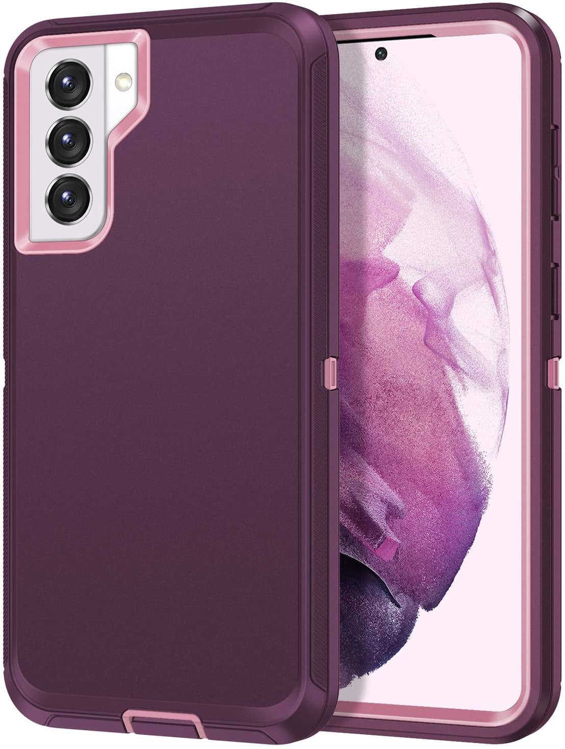 Designed for Samsung Galaxy S21 Plus Heavy Duty Case, Triple Layer Protection Shockproof ...