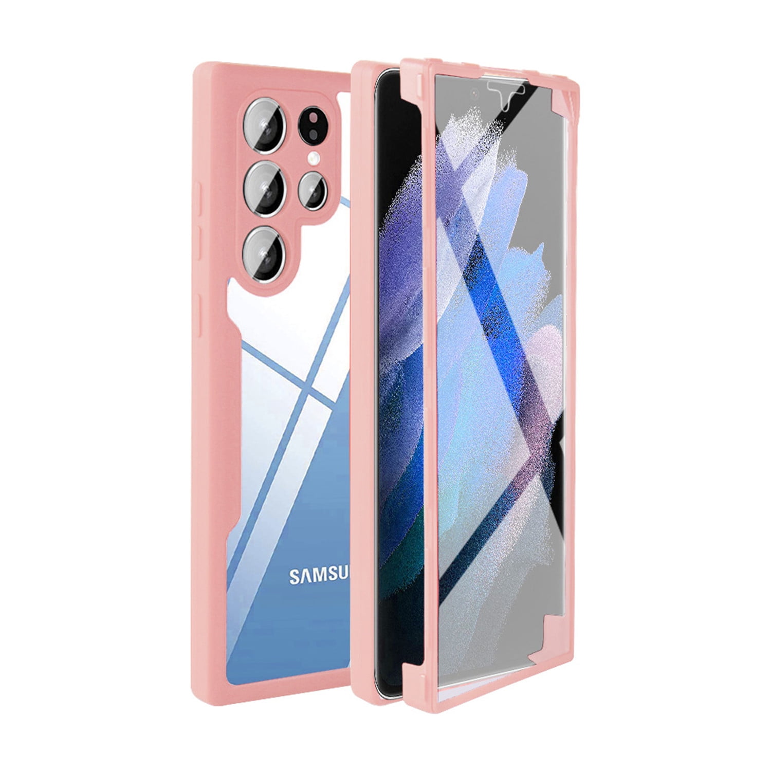 Designed for Samsung Galaxy S21 Ultra Case Full-Body Bumper Case Cover ...