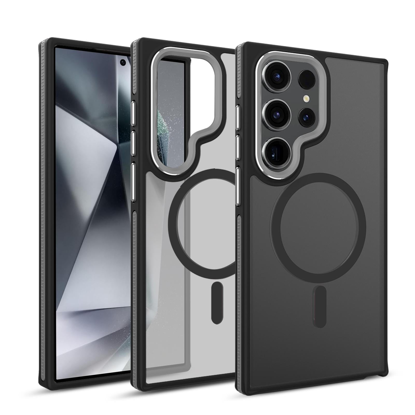 Designed for Samsung Galaxy S22 Ultra Clear Back Case, Colorful Frame ...