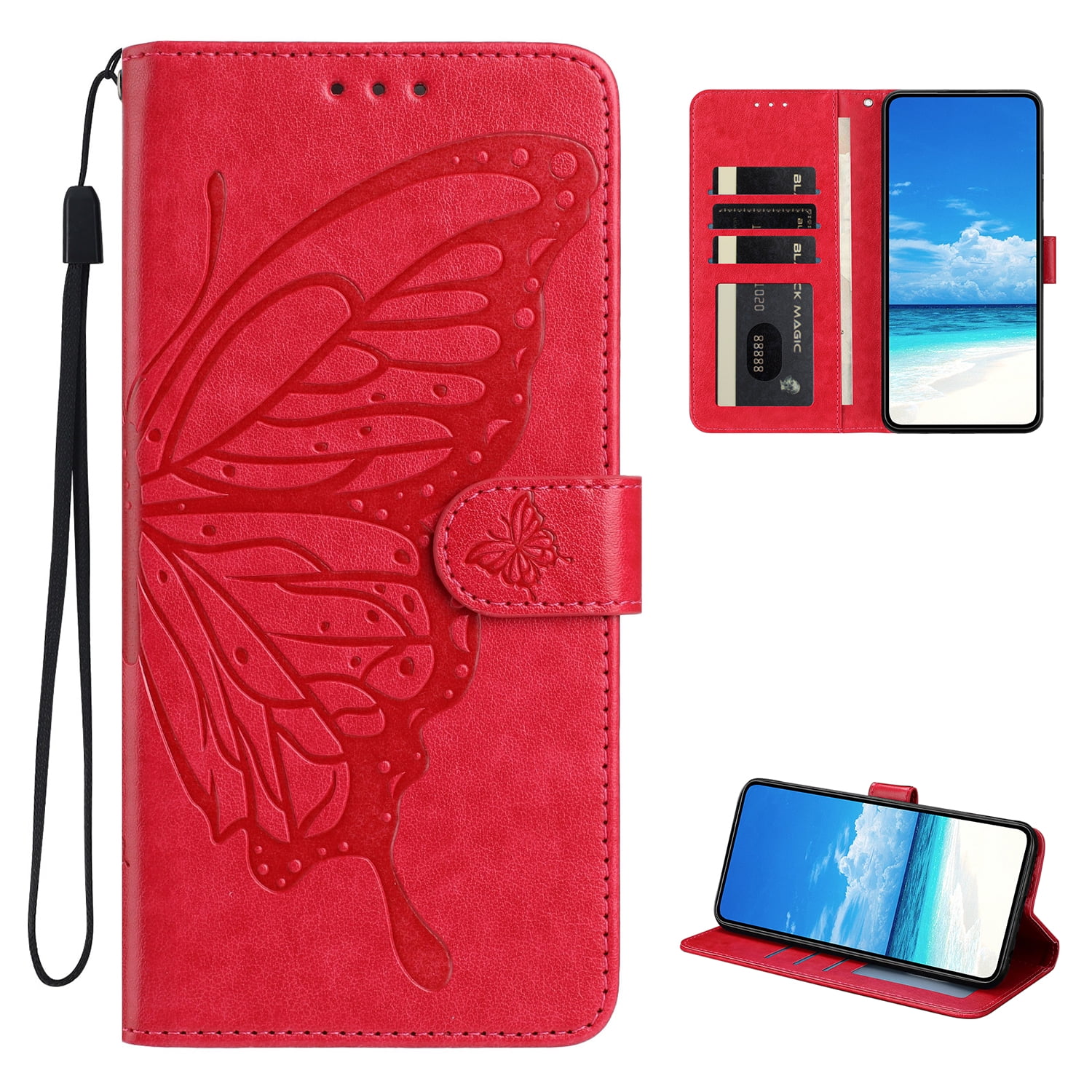 Designed for Samsung Galaxy S24 Case Wallet, Women Flip Folio Cover ...