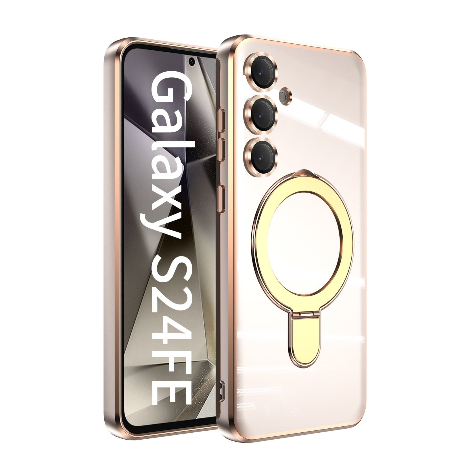Designed for Samsung Galaxy S24 FE Case, with 360° Rotatable Magnetic ...