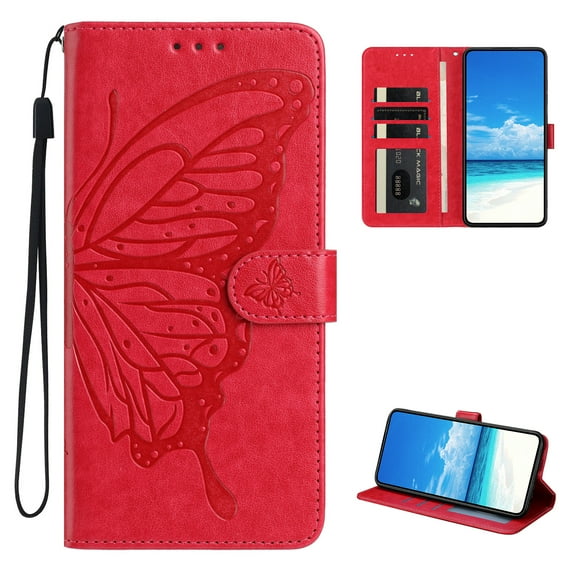 Designed for Samsung Galaxy S24 FE Case Wallet, Women Flip Folio Cover ...