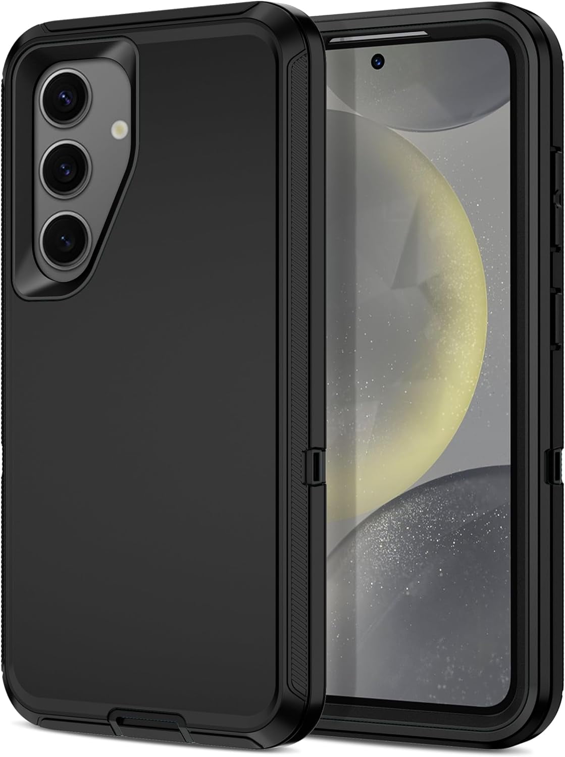 Designed for Samsung Galaxy S24 Plus Heavy Duty Case, Triple Layer Protection Shockproof ...