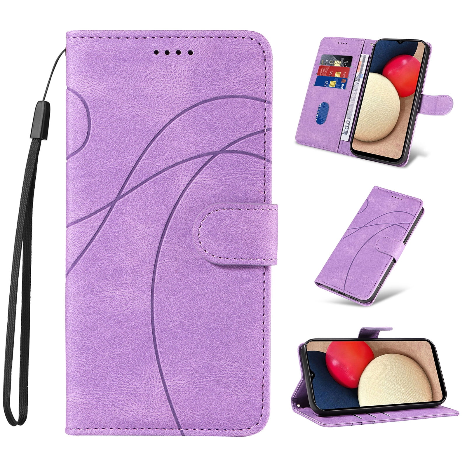 Designed for Samsung Galaxy S25 Case Wallet for Women, Flip Folio Cover ...