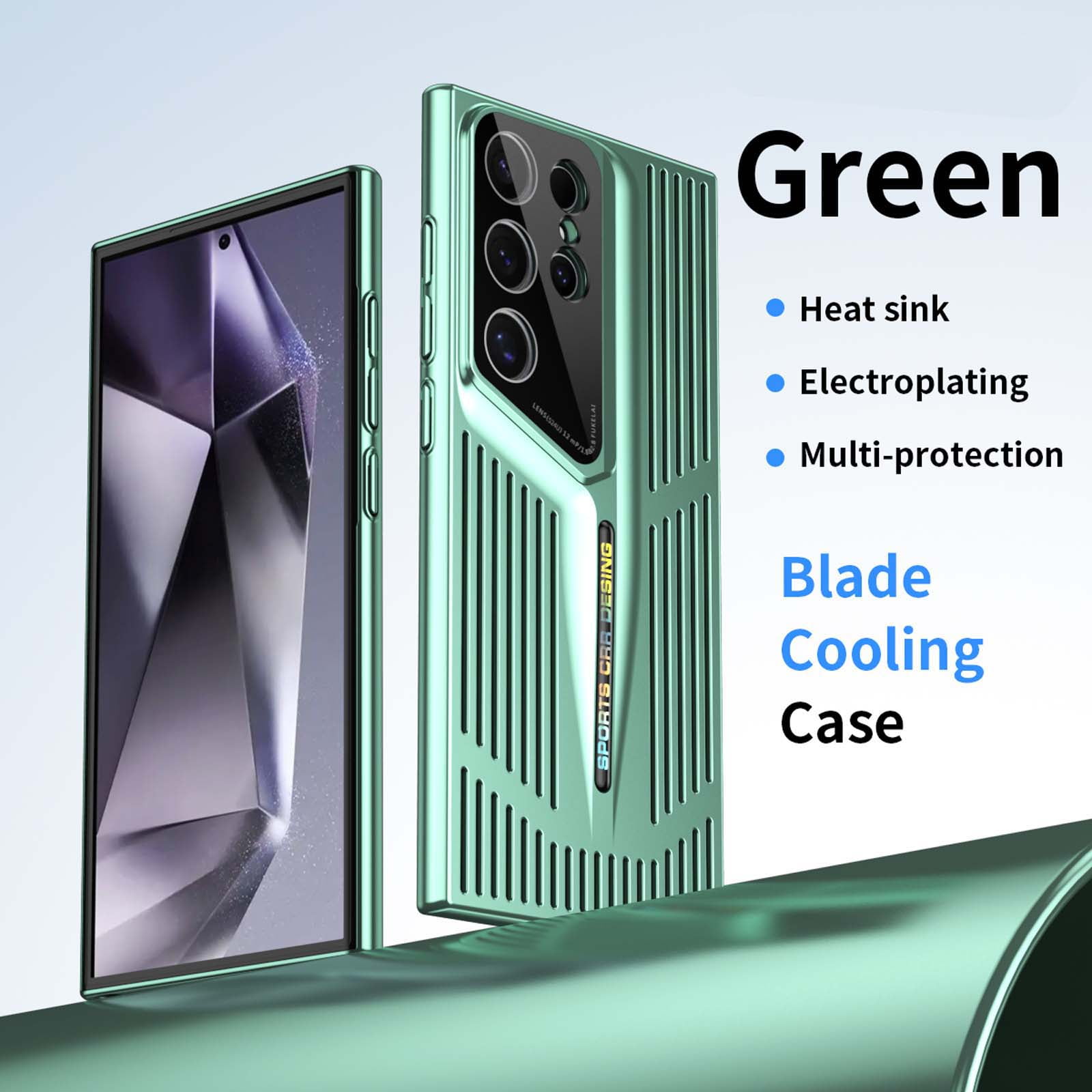 Designed For Samsung Galaxy S25+ Cooling Phone Case,Blade Shape ...