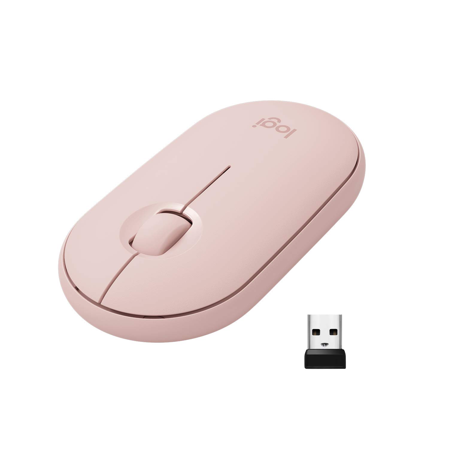 Logitech Pebble Wireless Mouse with Bluetooth or 2.4 GHz Receiver ...