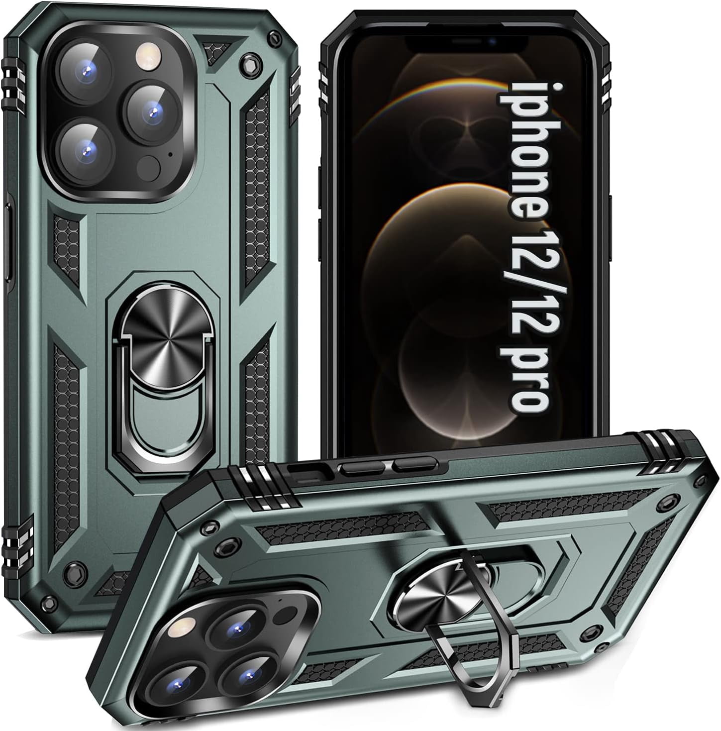 Designed for 12/12 Pro Case for iPhone 12/12 Pro Case,Heavy Duty ...