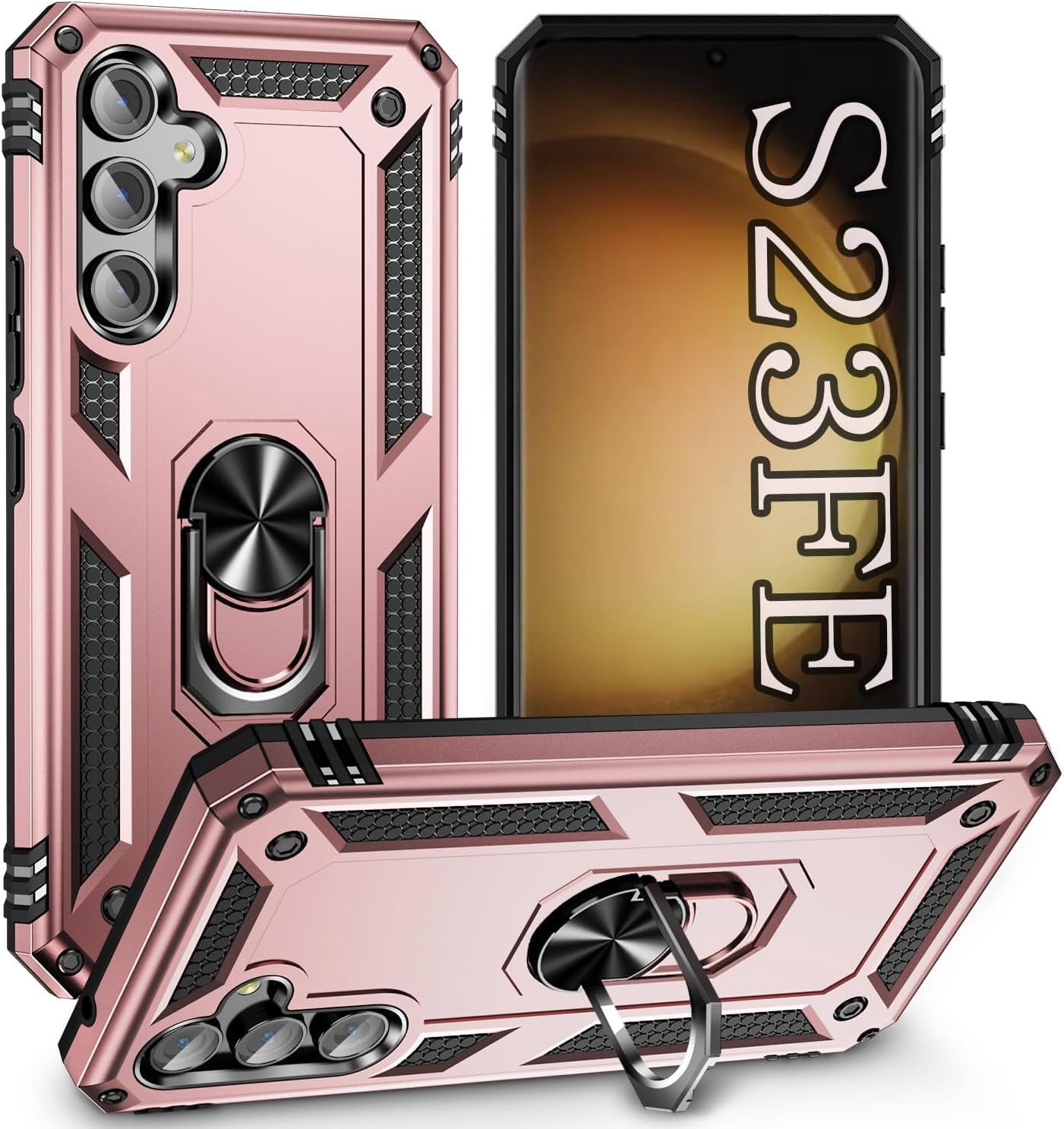 Designed for 23FE Case for Samsung S23 FE Case,with 360° Rotate ...