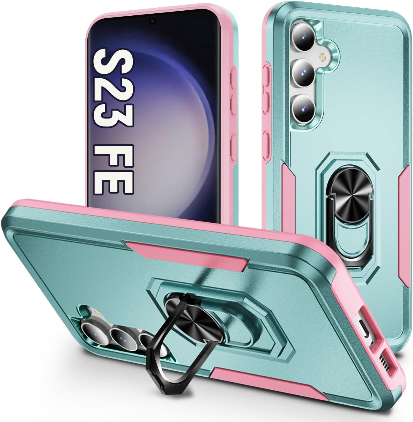 Designed for Samsung Galaxy S23 FE Case,S23 FE Case with Kickstand Dual ...