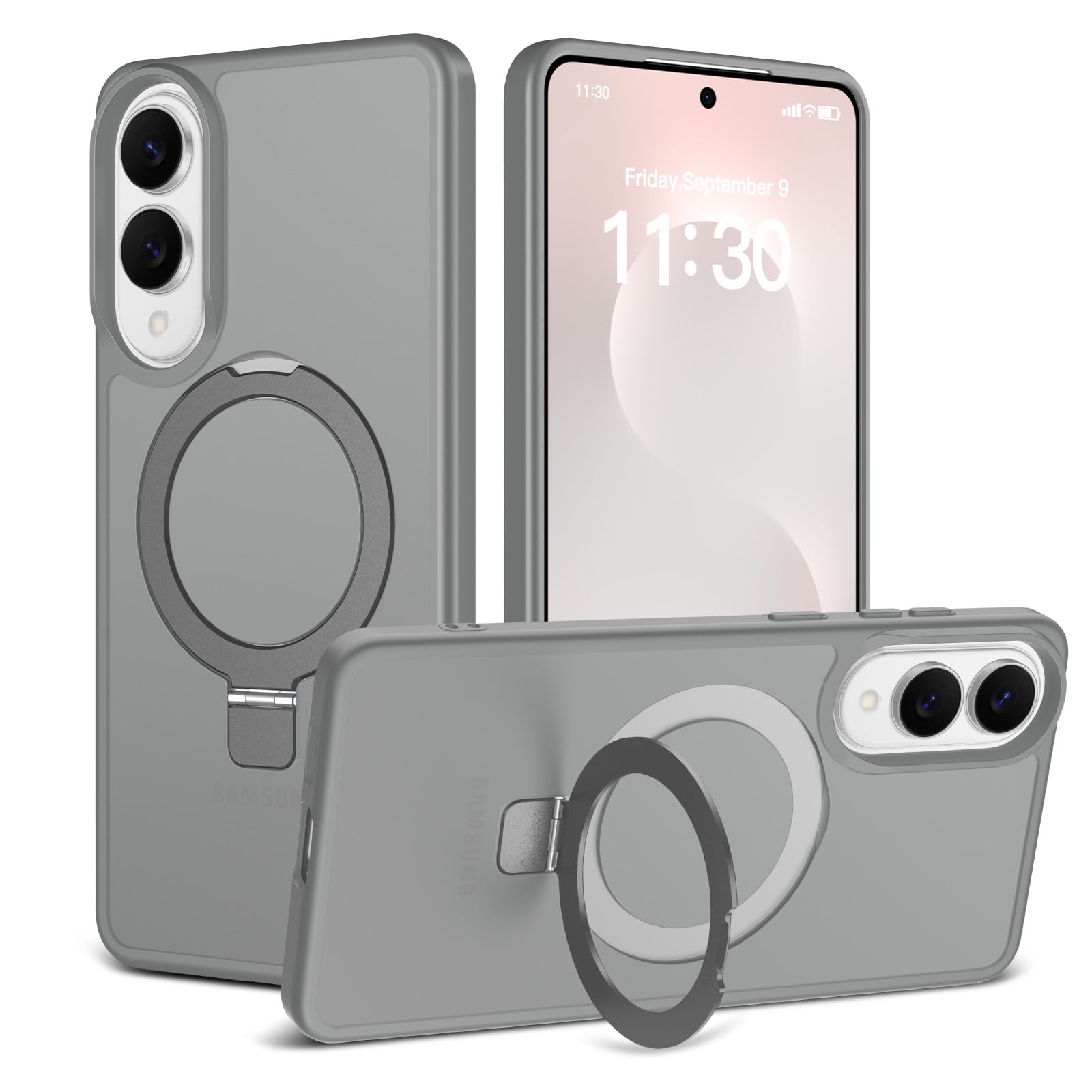 Designed for Samsung Galaxy S25 Edge Case 6.7' with Magnetic Ring Stand ...