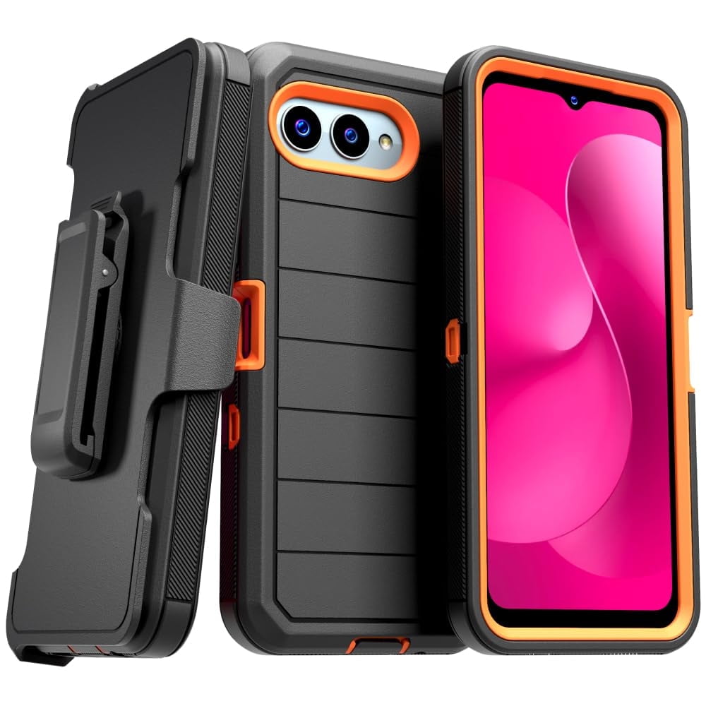 Designed for T-Mobile Revvl 8 Case with Belt Clip Holster & Kickstand ...