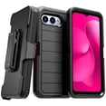 Designed for T-Mobile Revvl 8 Case with Belt Clip Holster & Kickstand ...