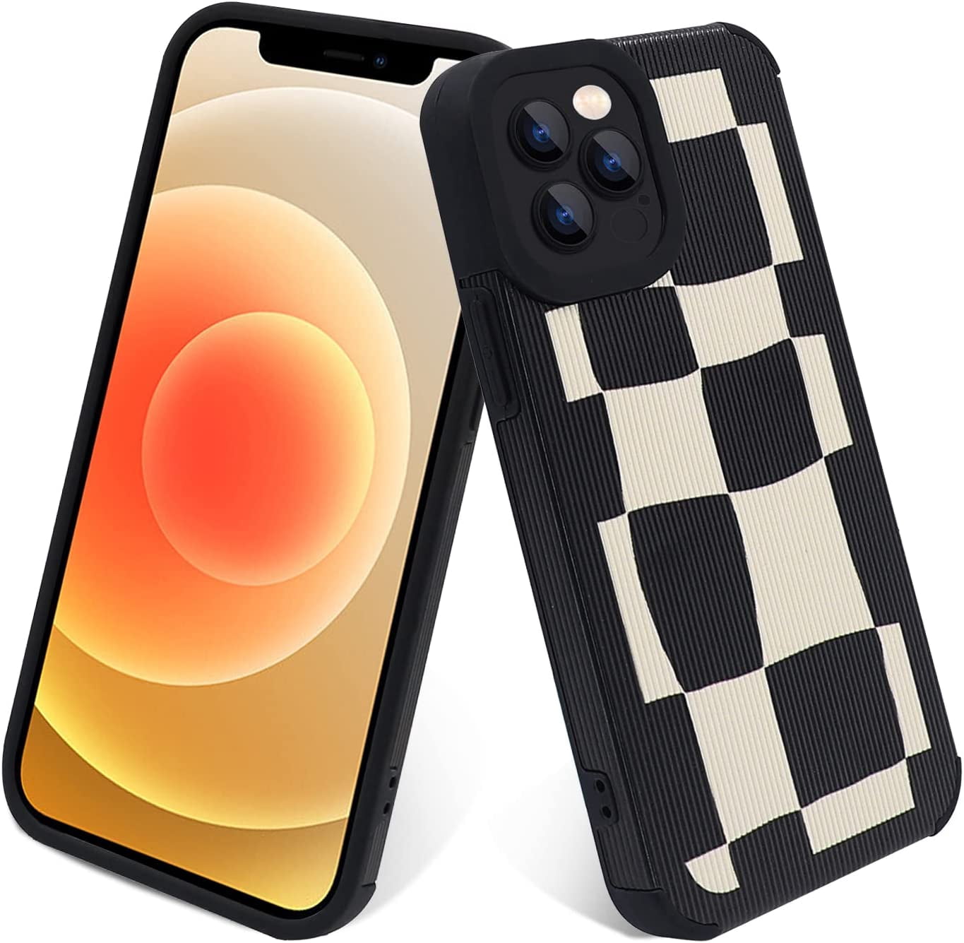 Designed for iPhone 12 Pro Case, Full Body Slim Soft Microfiber Lining ...