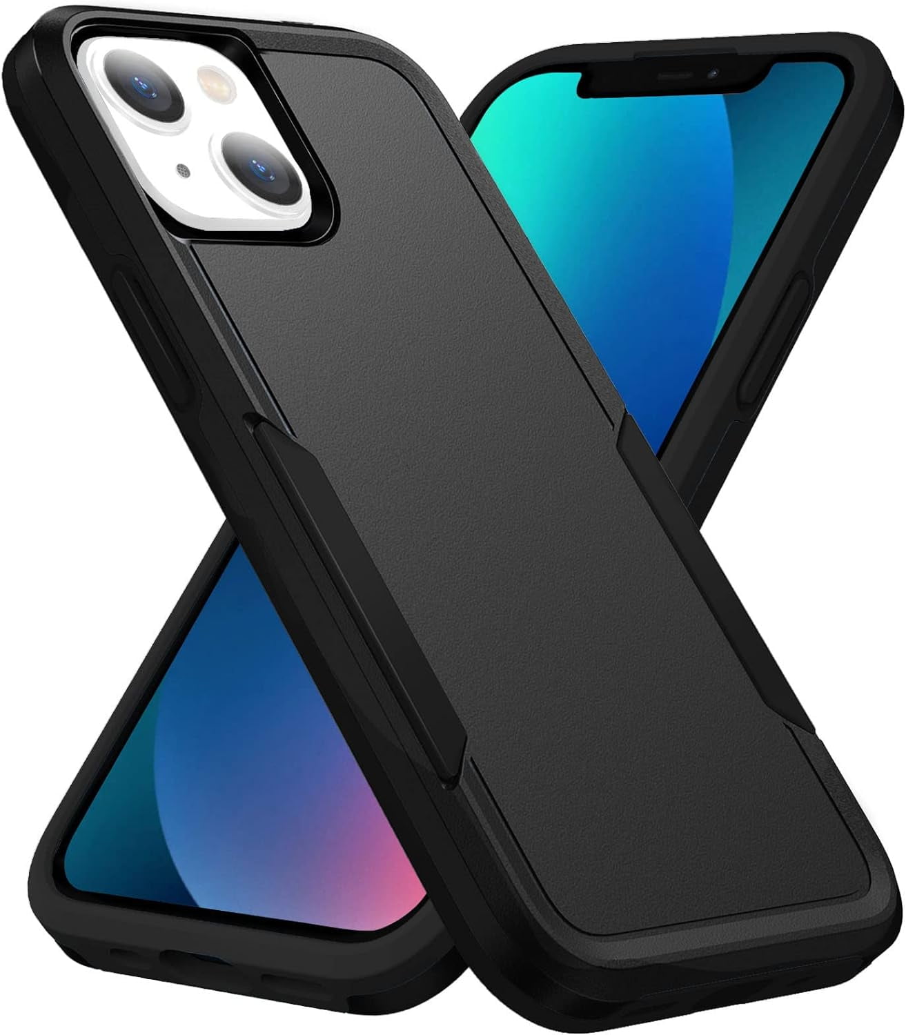 Designed for iPhone 13 Heavy Duty Case, Protection Shockproof Dropproof ...