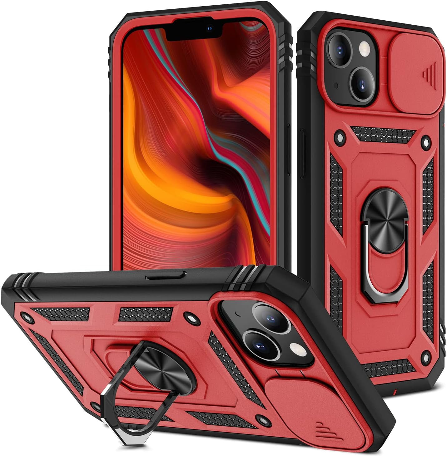 Designed for iPhone 13 Mini Case for 13 Mini,Shockproof Military- Grade ...