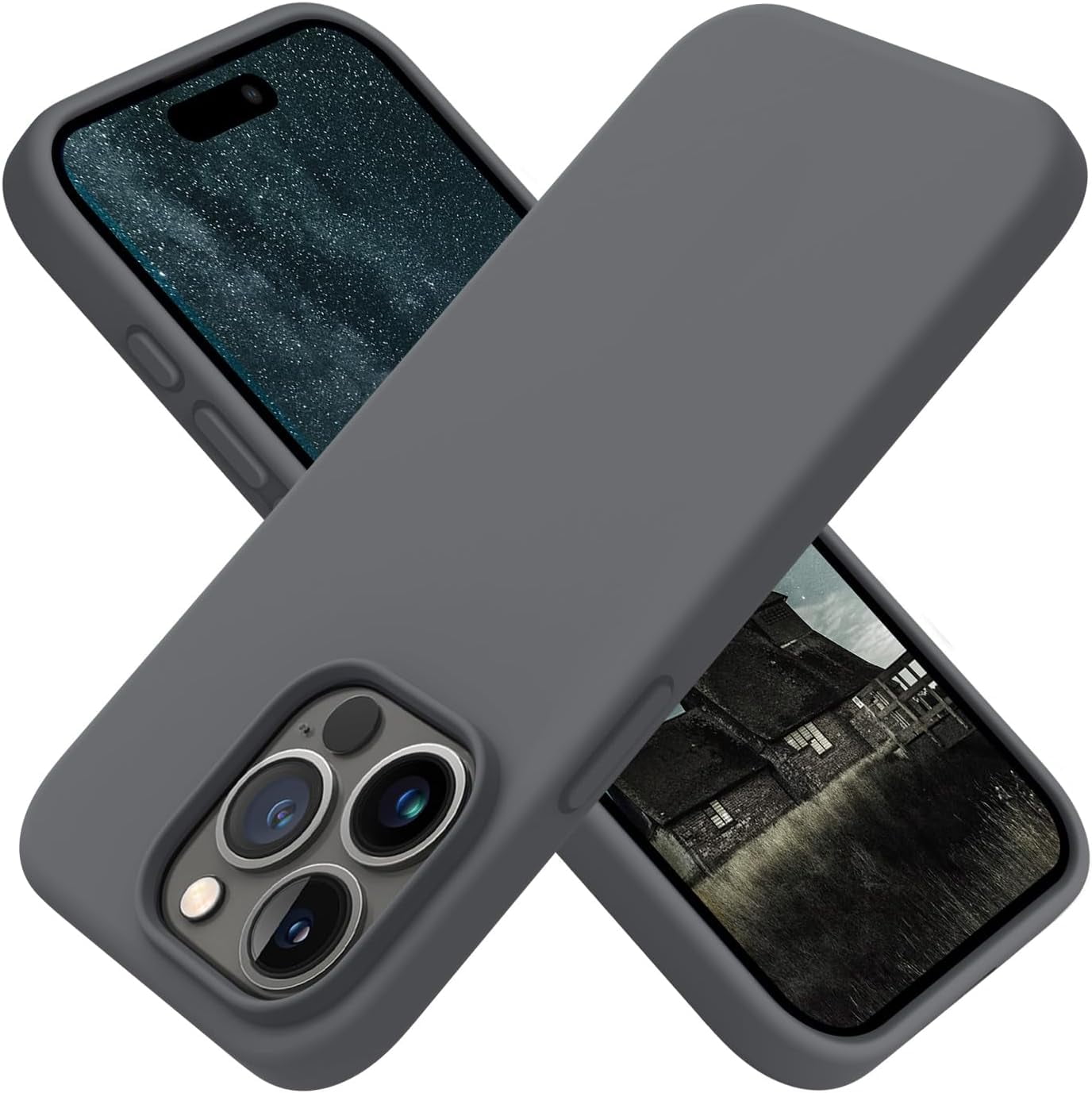 Designed for iPhone 15 Pro Case, Silicone Shockproof Slim Thin Phone ...