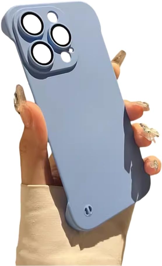 Designed for iPhone Case,Borderless Thin Matte Hard PC Frameless ...