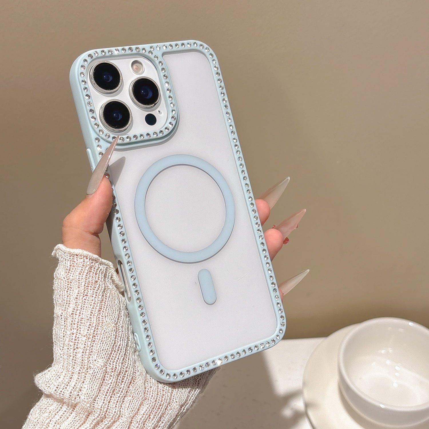 Designed For iPhone 12 Pro / 12 6.1" Magnetic Phone Case,Transparent ...