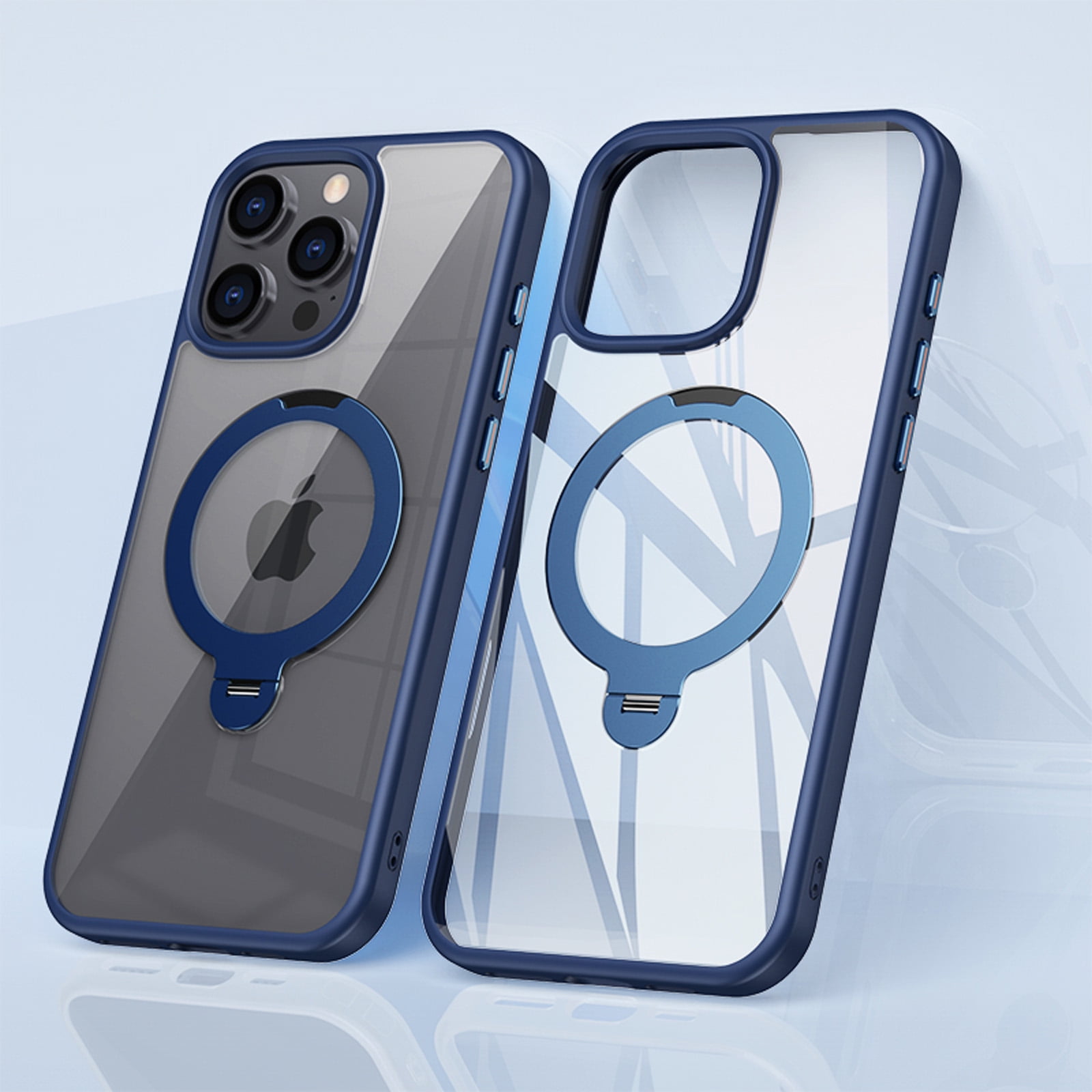Designed for iPhone 12 Pro Max Case with Magnetic Ring Invisible Stand ...