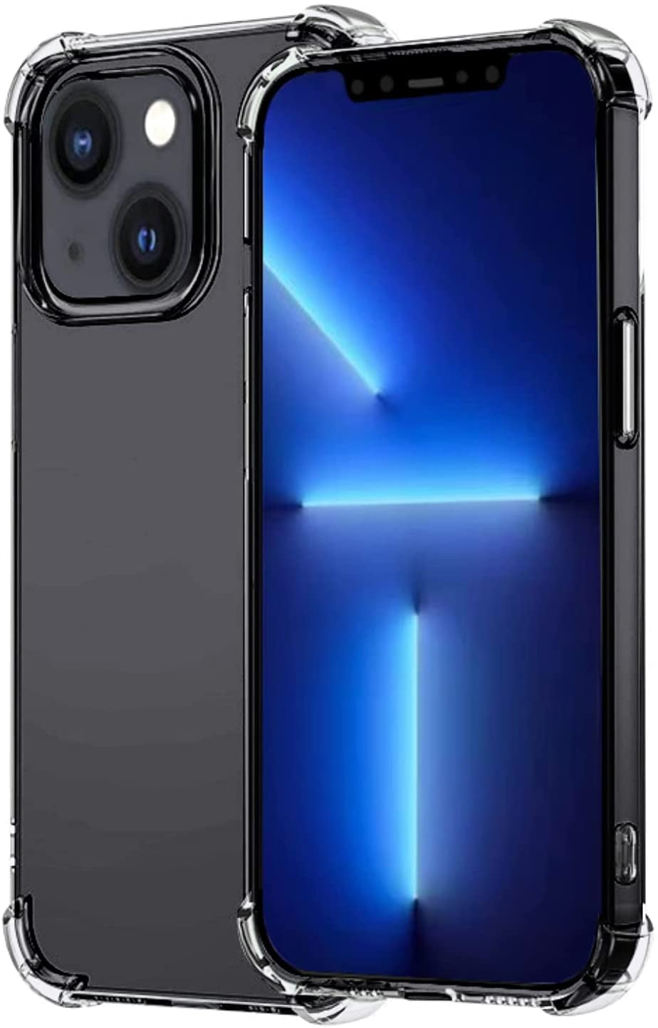 iPhone 13 Protective Clear Case with Shockproof TPU Bumper, Slim Fit ...