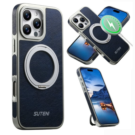 Designed for iPhone 13 Pro Max Case with Magnetic Ring Stand & Secure ...