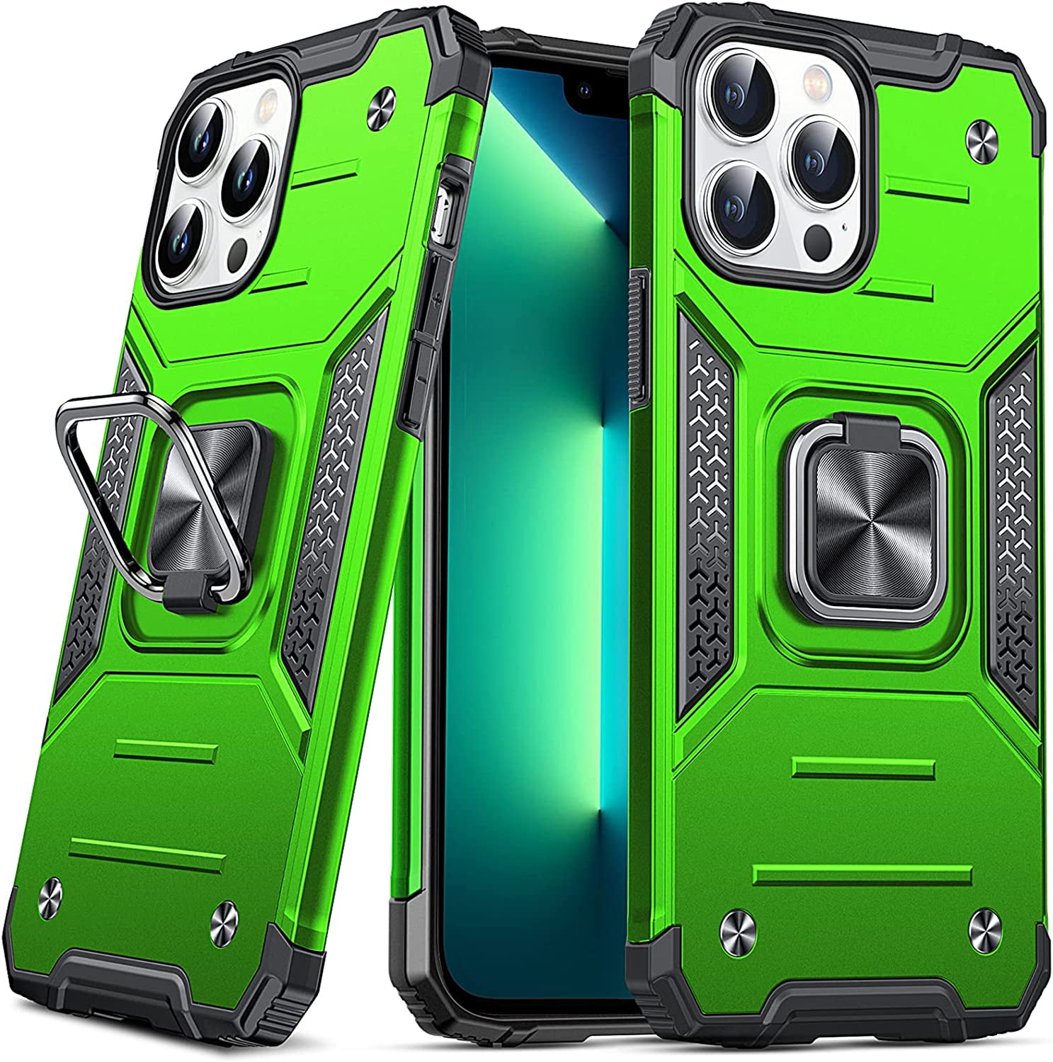 Designed for iPhone 13 Pro Max Case, Military Grade Protective Phone Case Cover with Rotatable ...