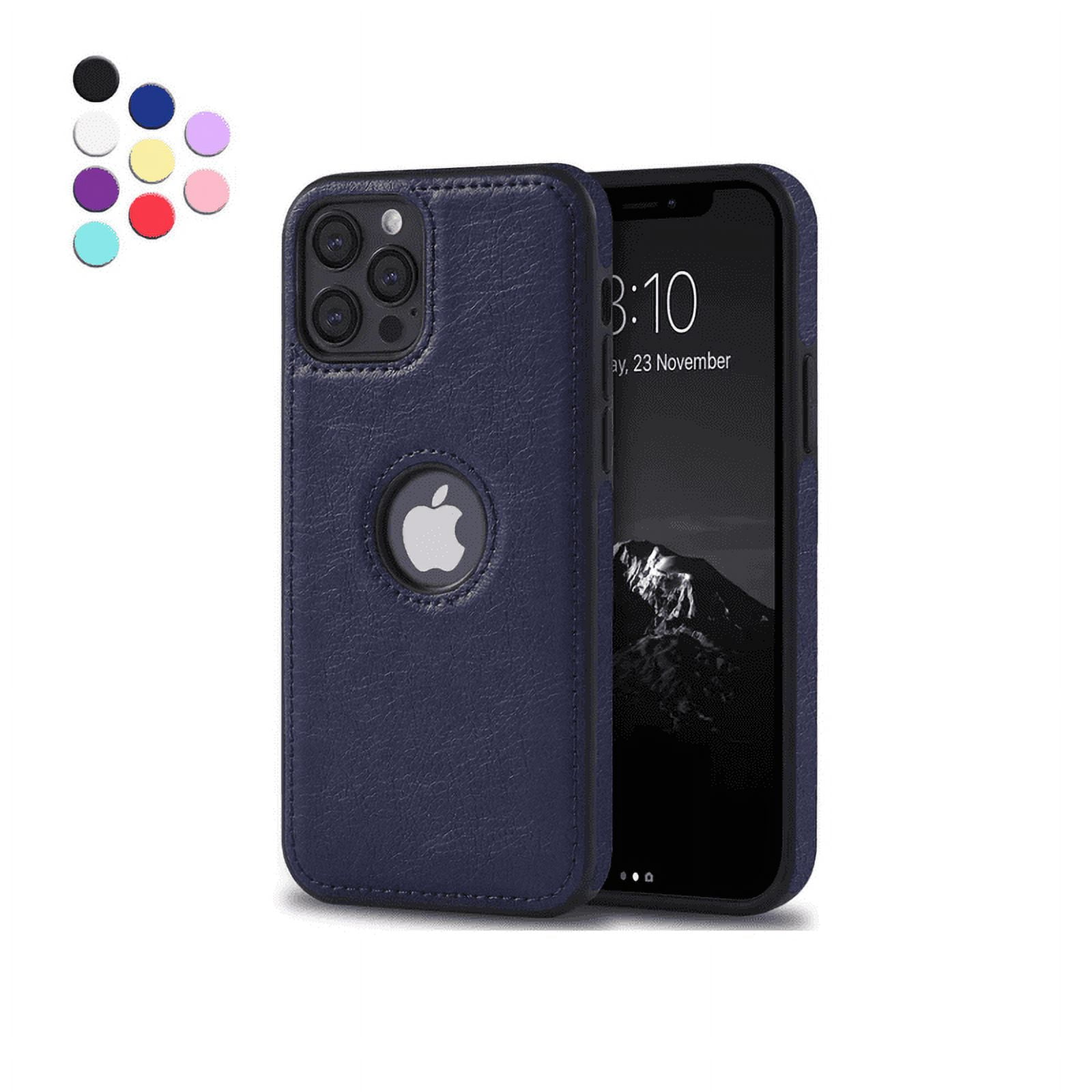 Designed for iPhone 13 Pro Max Leather Case, Heavy-Duty Tough Rugged ...