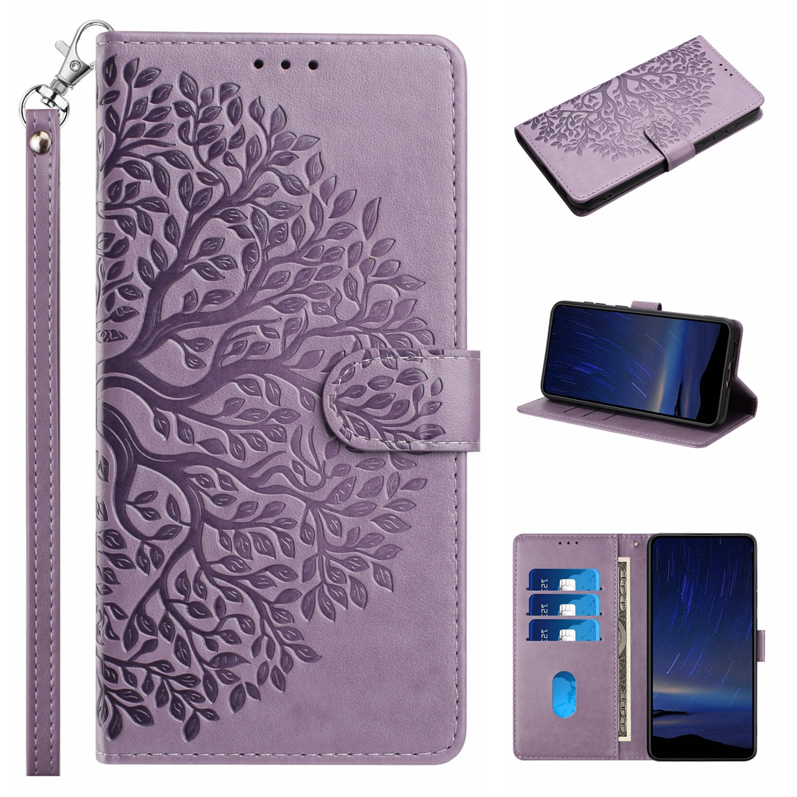 Designed for iPhone 13 Wallet Case, Girls Women Flip Folio Cover with ...