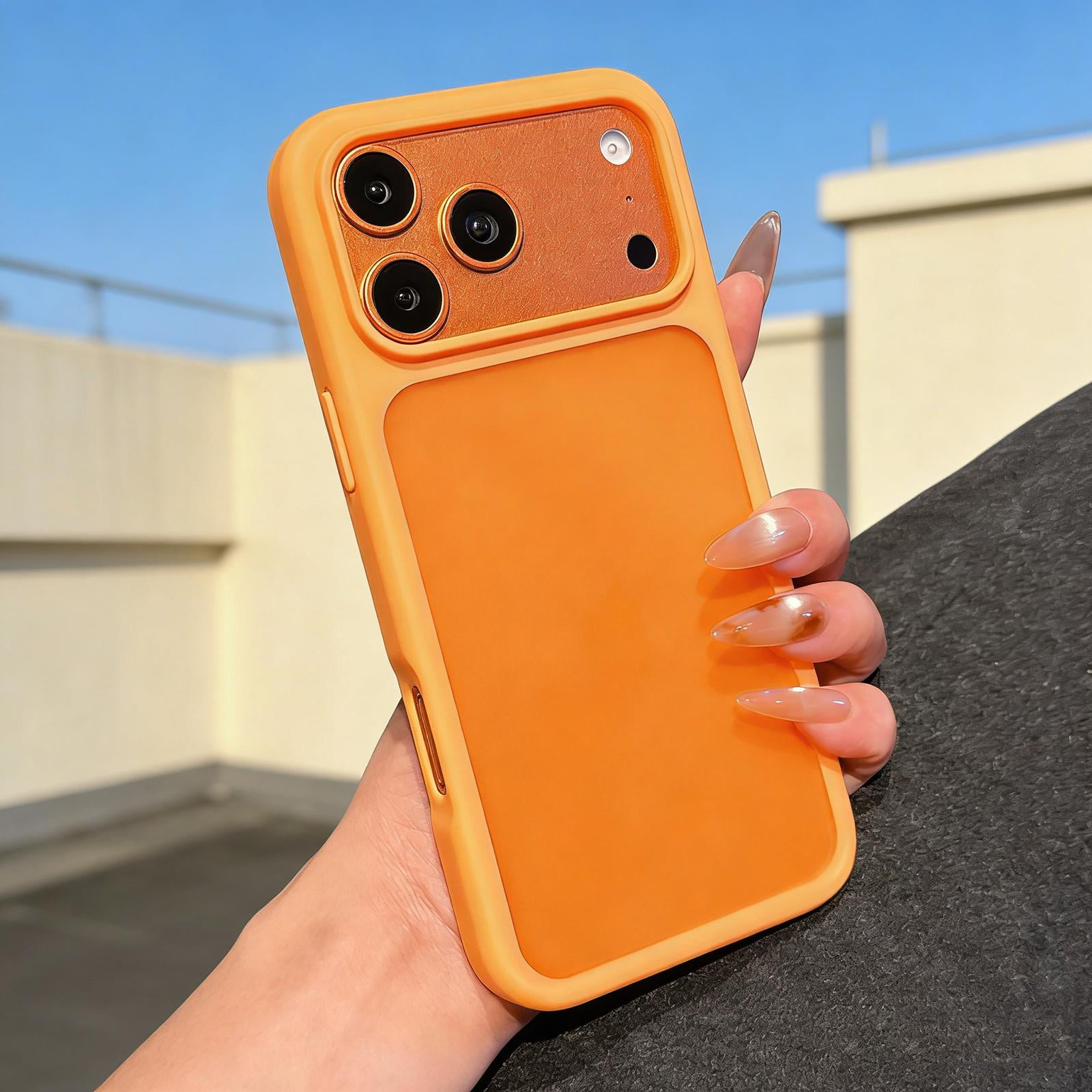 Designed for iPhone 14 Case, Translucent Frosted Skin-Feel Cover Anti ...