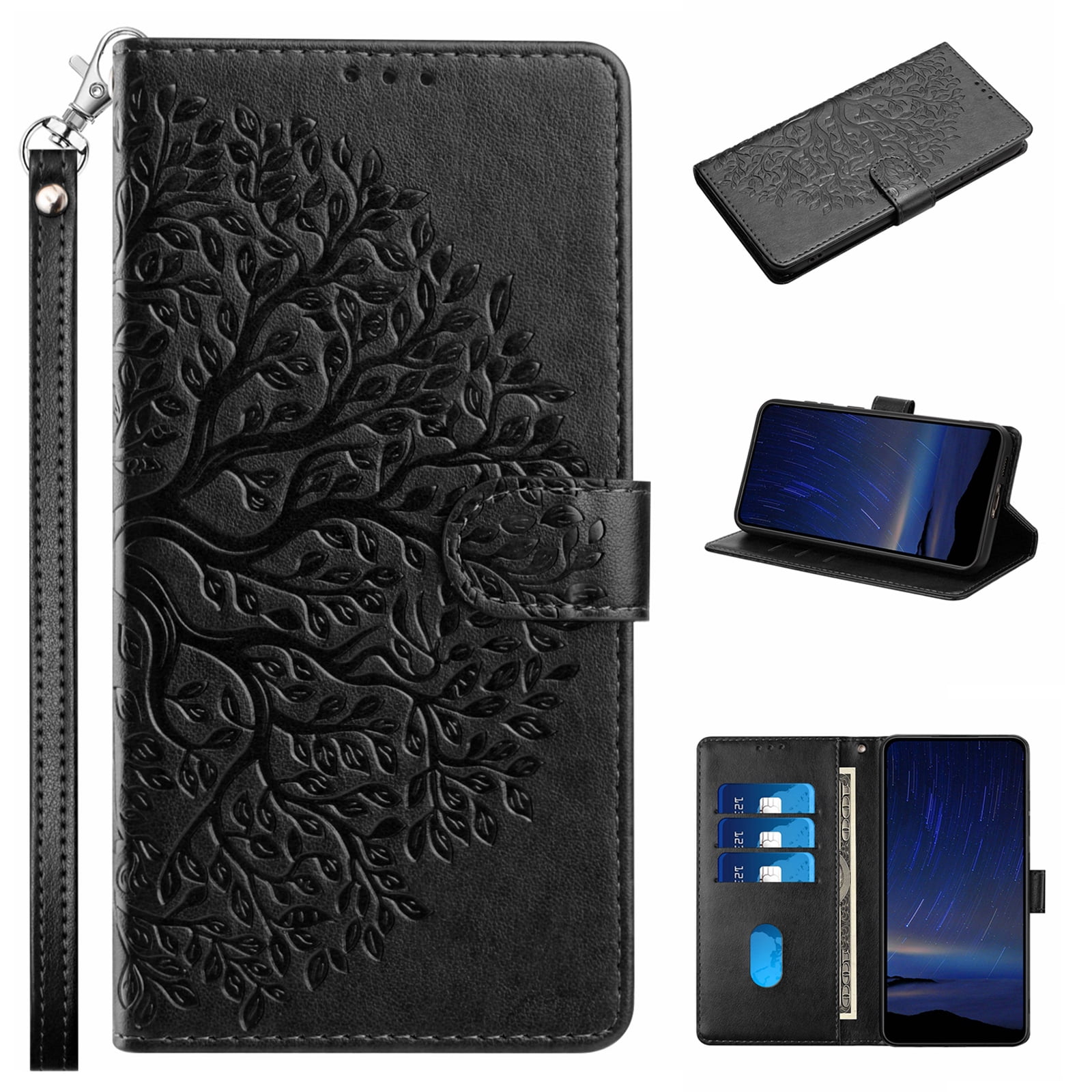 Designed for iPhone 14 Plus Wallet Case, Girls Women Flip Folio Cover ...