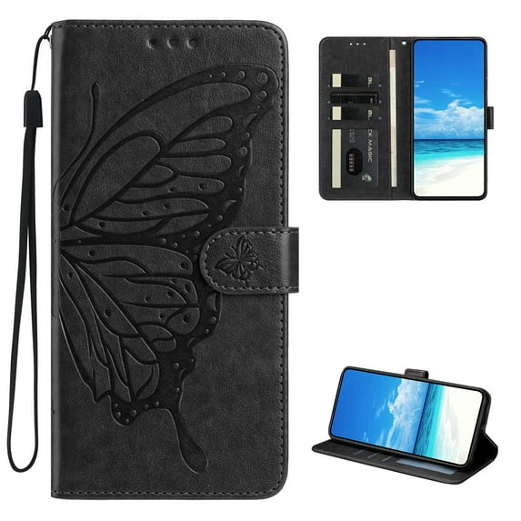 Designed for iPhone 14 Pro Case Wallet, Women Flip Folio Cover with ...