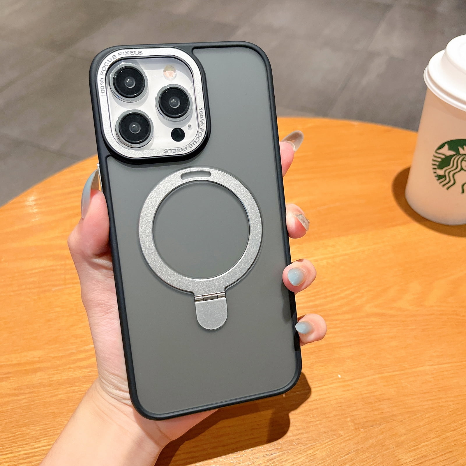 Designed for iPhone 14 Pro Max Case with Magnetic Invisible Stand ...