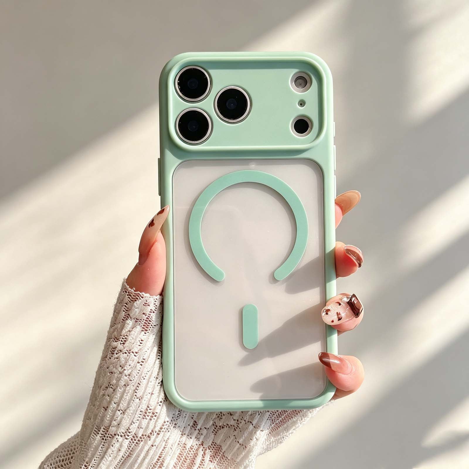 Designed For iPhone 15 Phone Case,Compatible with Mag-Safe,Crystal ...