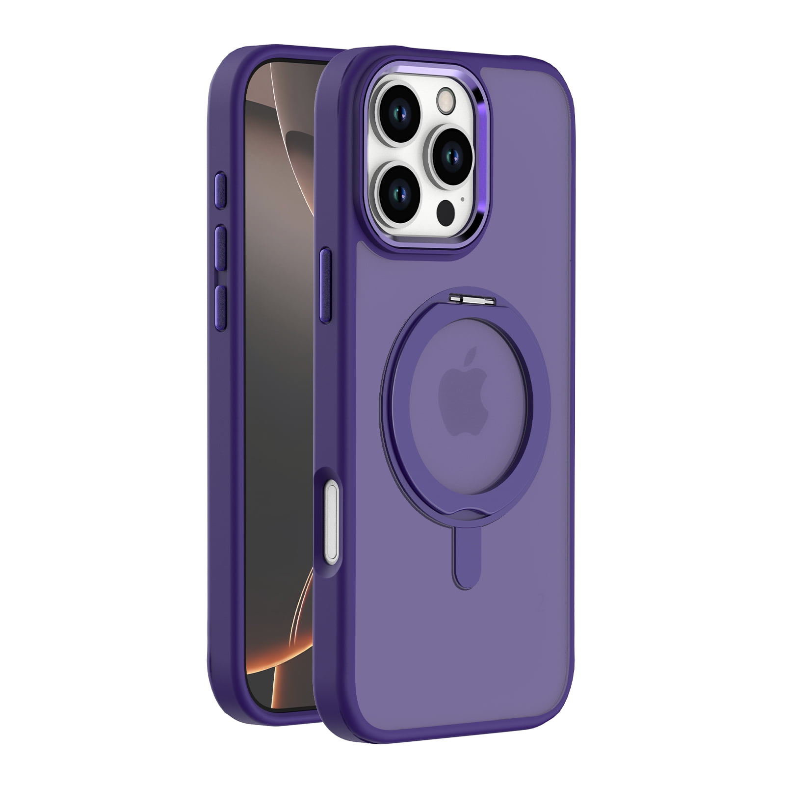 Designed for iPhone 15 Pro Case, 360° Rotatable Ring Stand Case ...