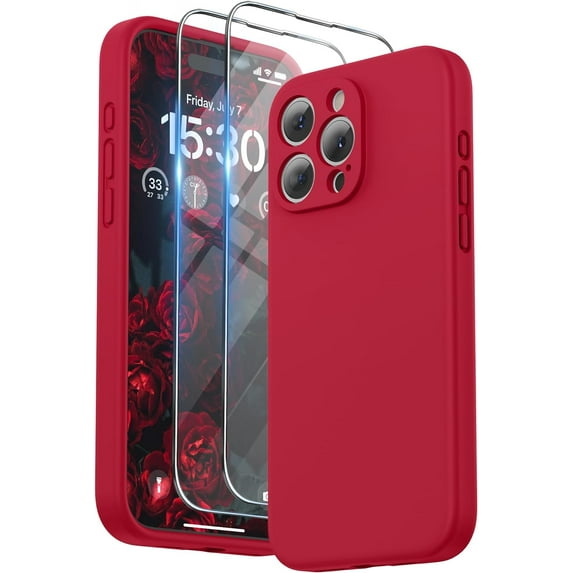 Designed for iPhone 15 Pro Max Case with Screen Protector and Lanyard ...