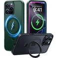 Designed for iPhone 16 Pro Case with Magnetic Invisible Stand [Military ...