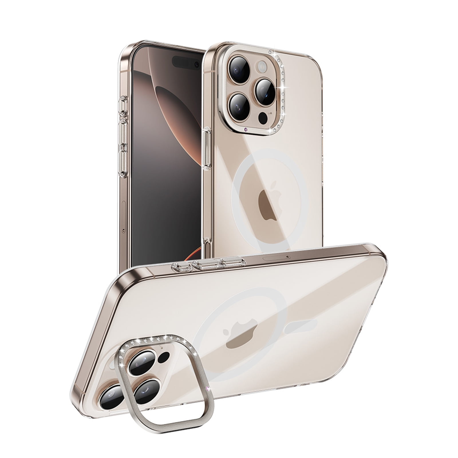 Designed for iPhone 16 Pro Max Phone Case Magnetic with Kickstand ,Slim ...