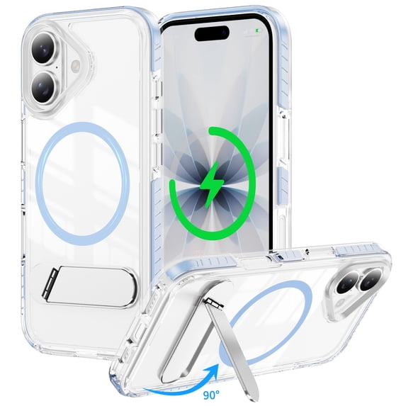 Designed for iPhone 17 Case, [Built-in Invisible Kickstand][Compatible ...
