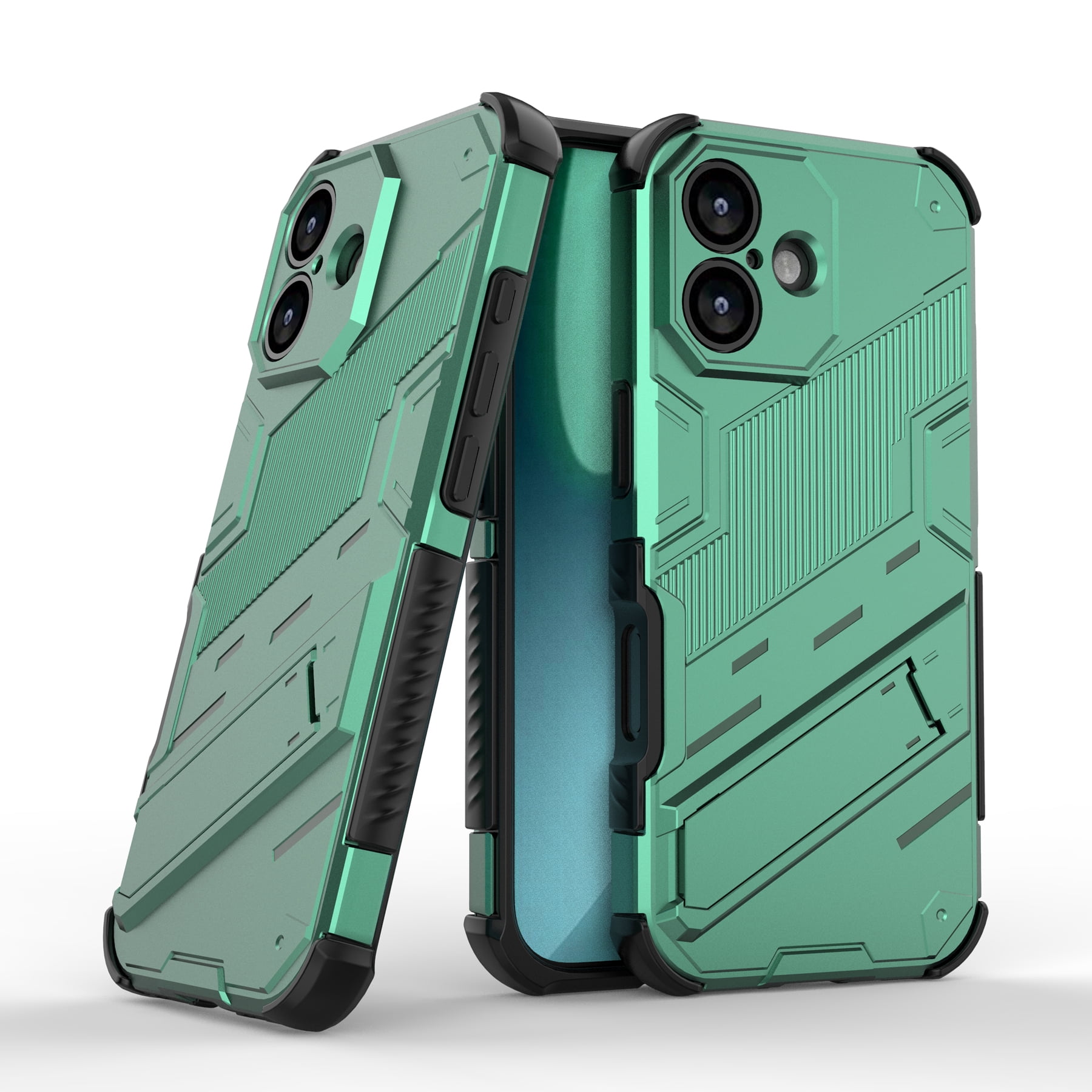 Designed for iPhone 17 Case Built-in Kickstand Rugged Shockproof Anti ...