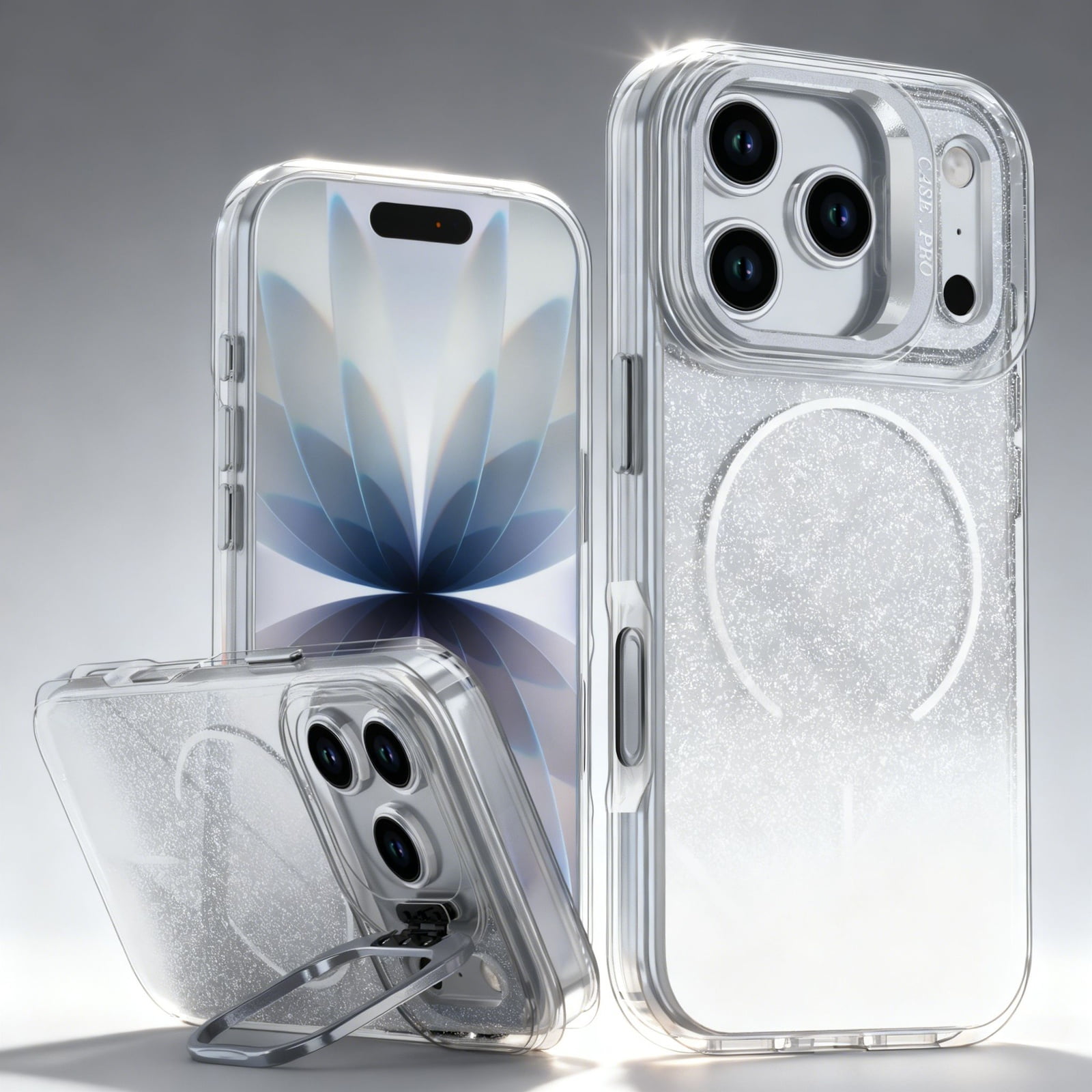 Designed For iPhone 17 Phone case,Luxury Gradient Two-color Glitter ...